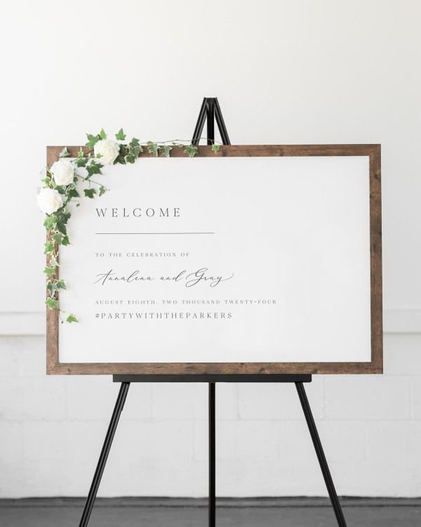 Annalena Welcome Signs | Shine Wedding Invitations