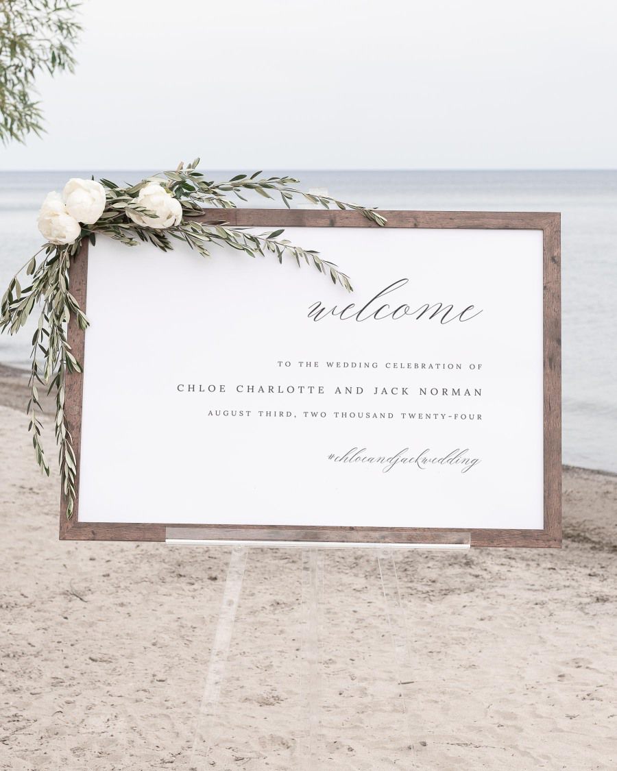 Chloe Welcome Signs | Shine Wedding Invitations