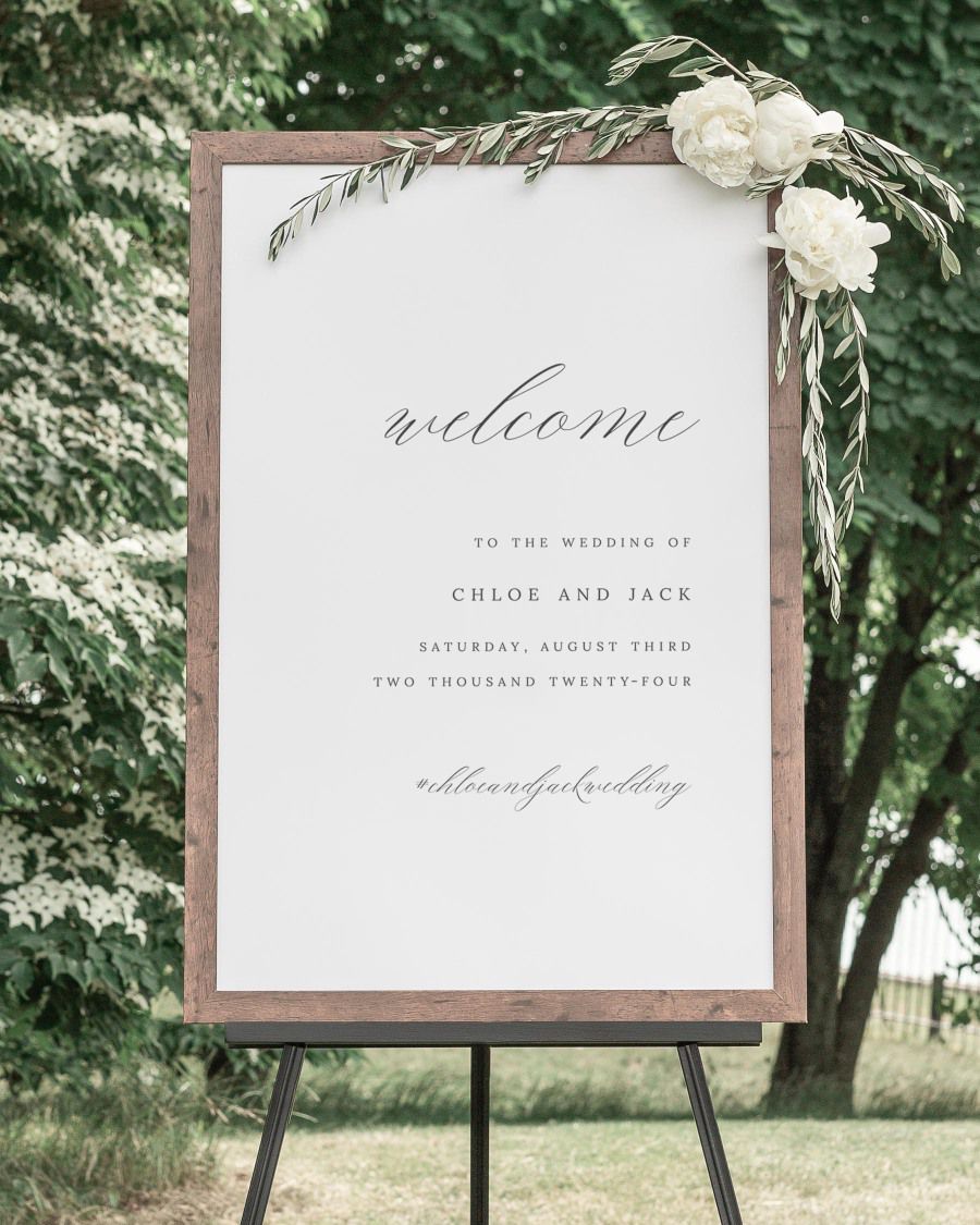 Chloe Welcome Signs | Shine Wedding Invitations