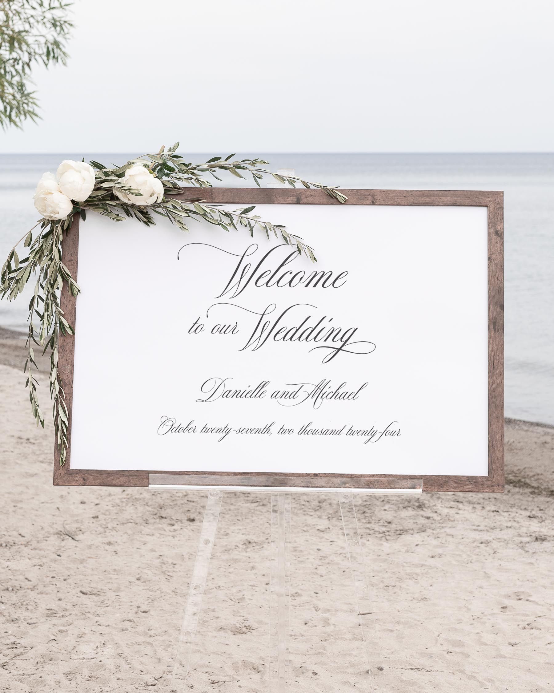Danielle Welcome Signs | Shine Wedding Invitations