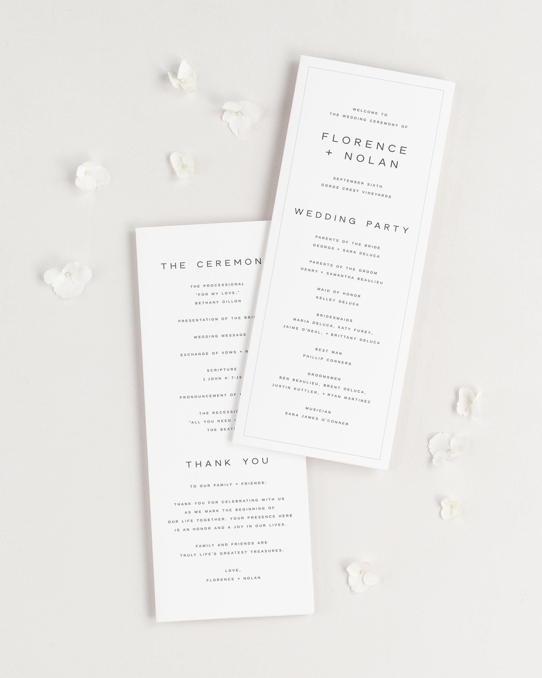 Wedding Programs | Shine Wedding Invitations