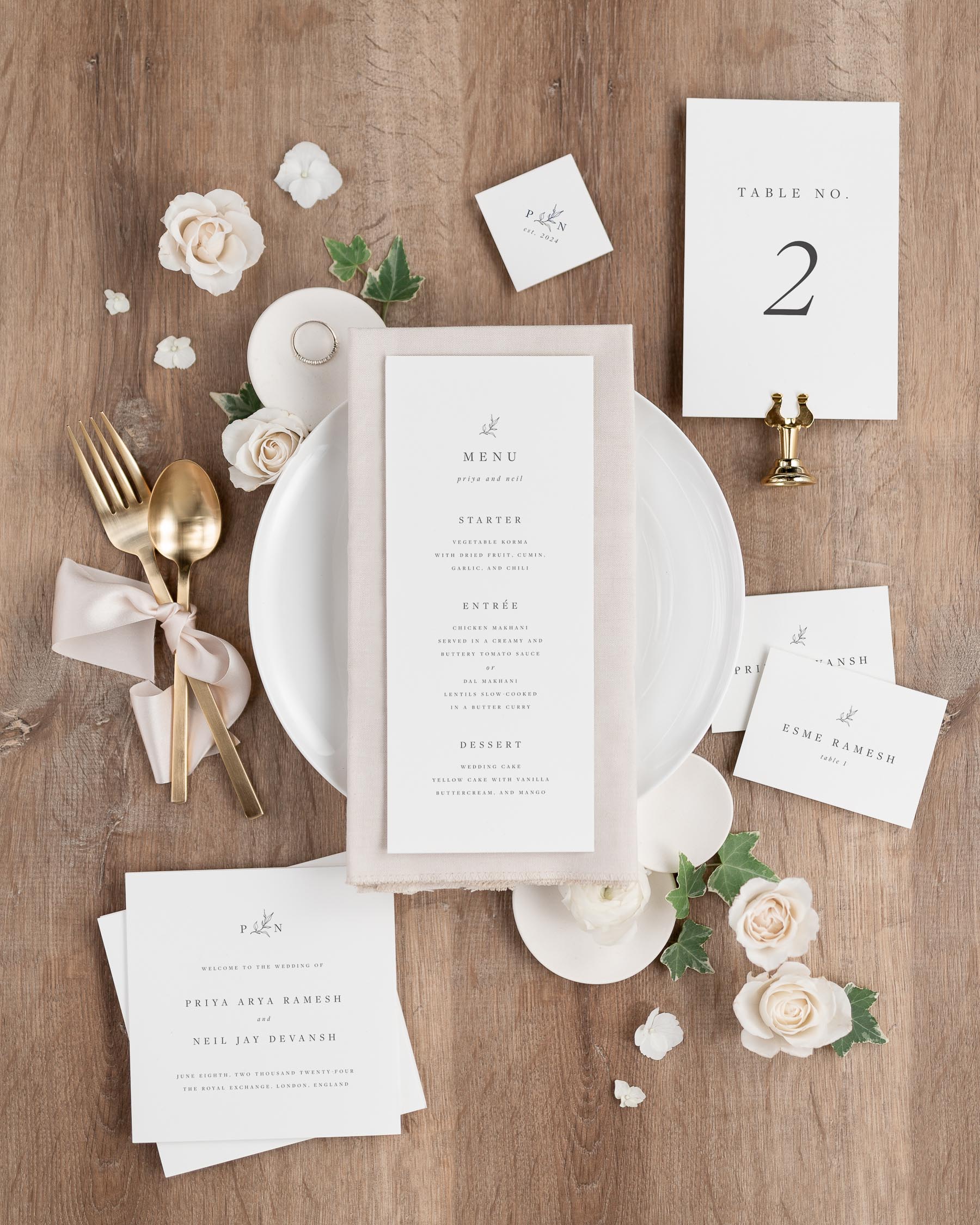 Table Numbers | Shine Wedding Invitations