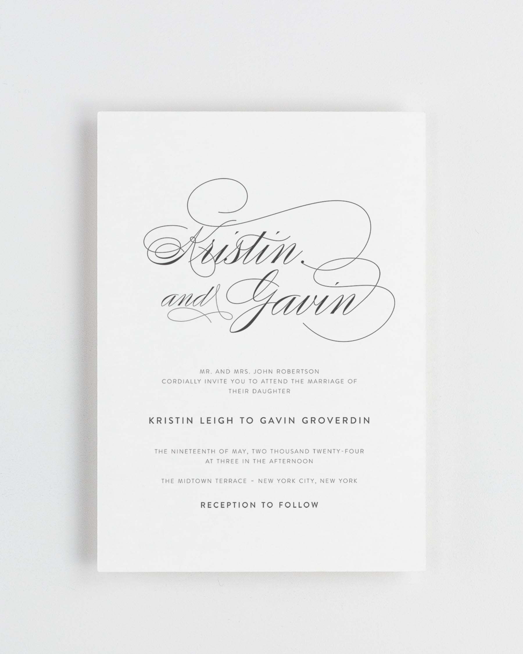 Script Elegance Wedding Invitations | Shine Wedding Invitations