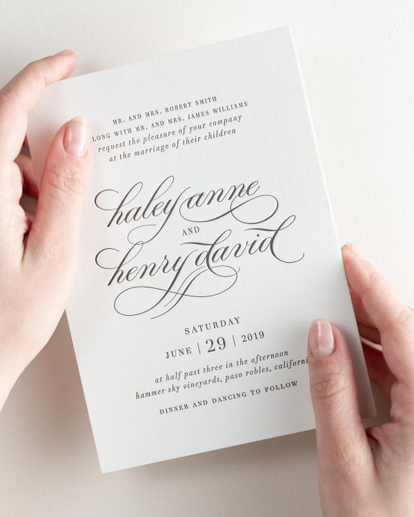What to Include in a Wedding Invitation | Shine Wedding Invitations