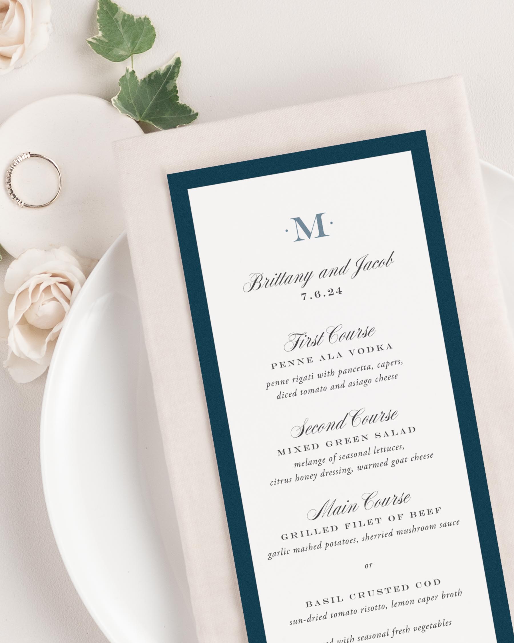 Wedding Menus | Shine Wedding Invitations